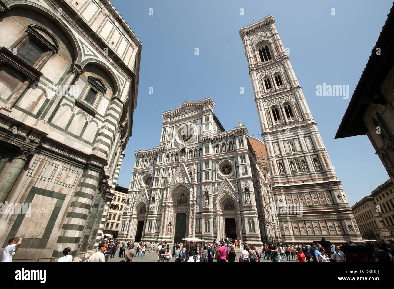 Baptistery and Duomo Piazza San Giovanni, Florence, Firenze, Tuscany ...