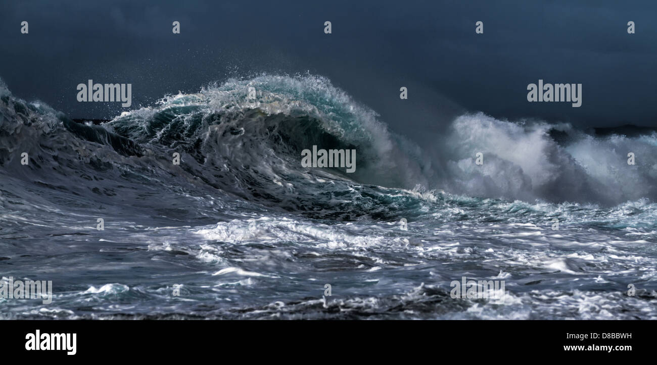 Big breaking waves, north shore Oahu Hawaii Stock Photo - Alamy