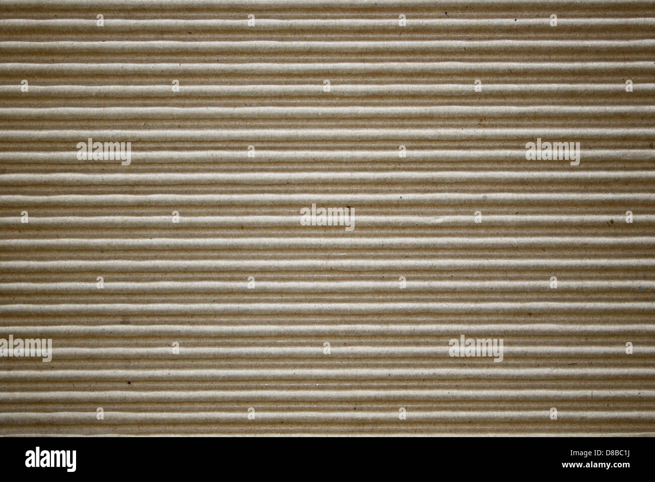 Close-up image of corrugated cardboard showing its characteristic ...