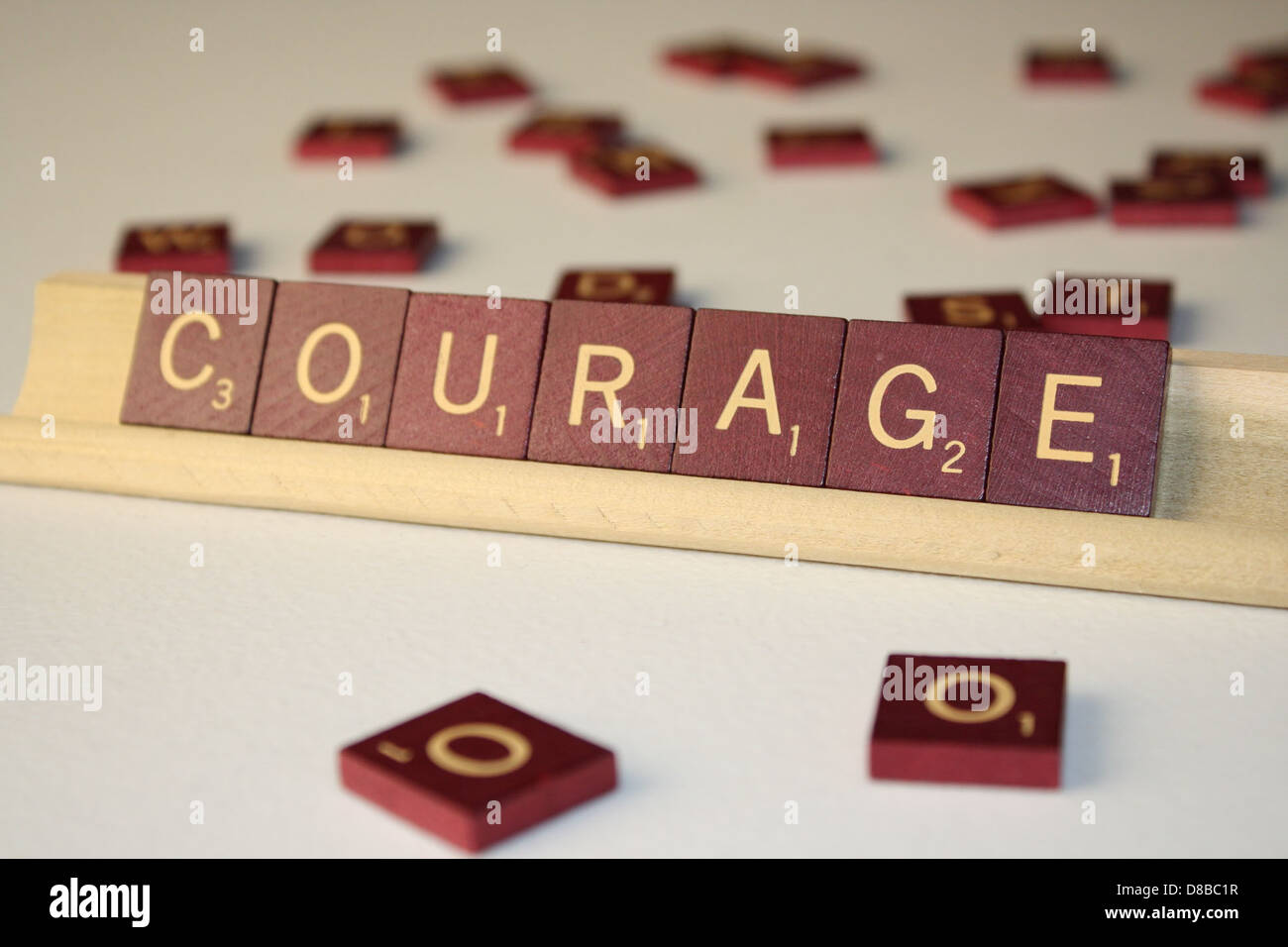A conceptual image symbolizing courage, often represented by a strong ...