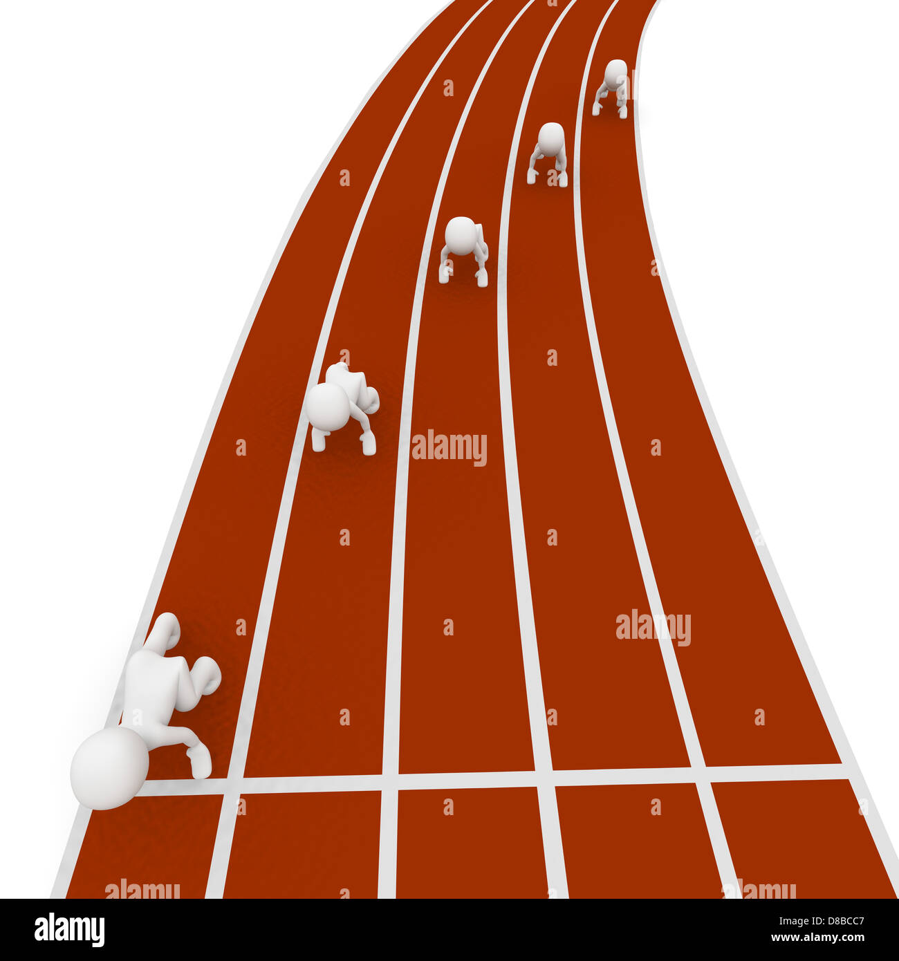 they want to start a relay race Stock Photo - Alamy