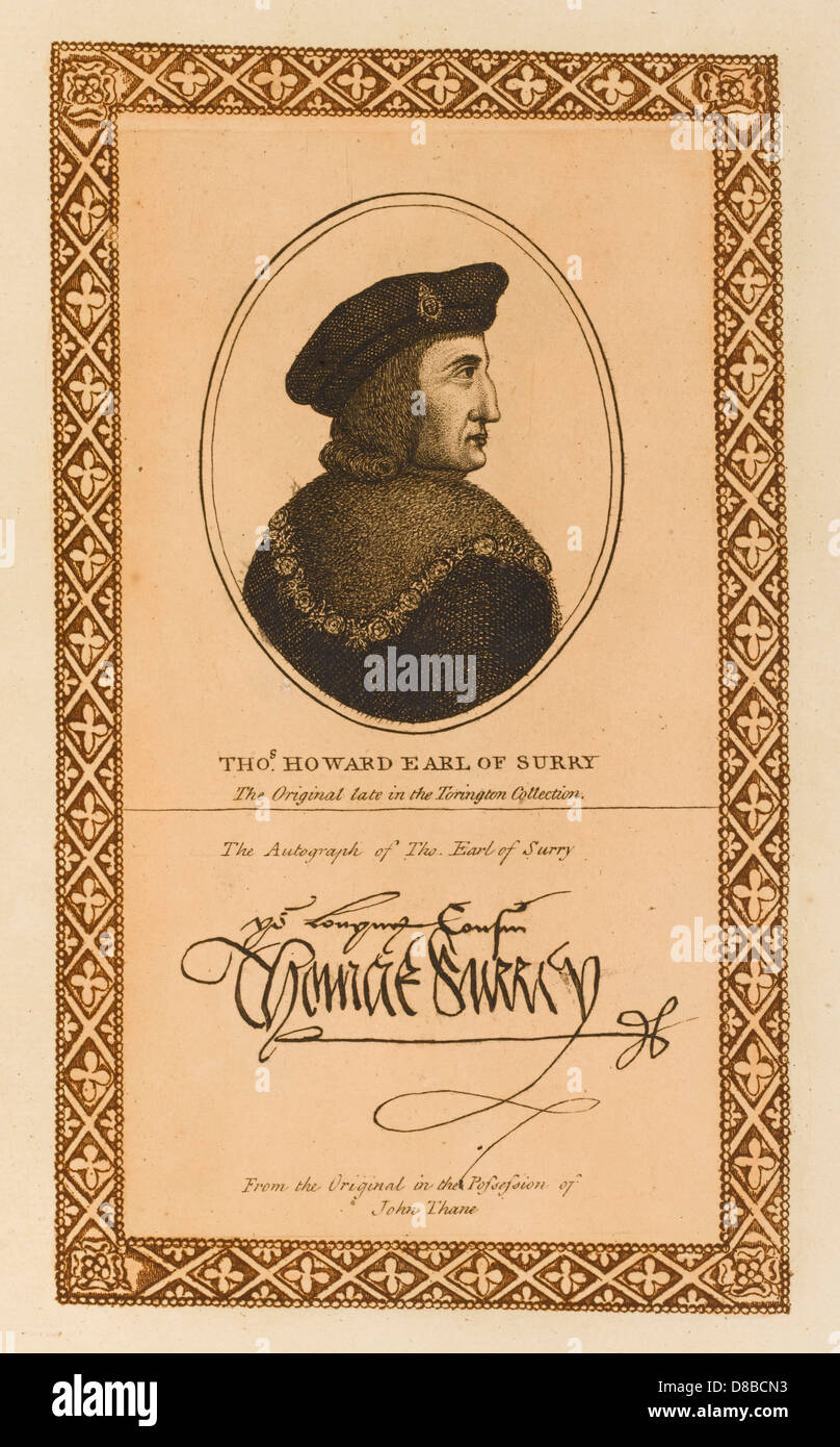 THOMAS HOWARD SURREY Stock Photo - Alamy