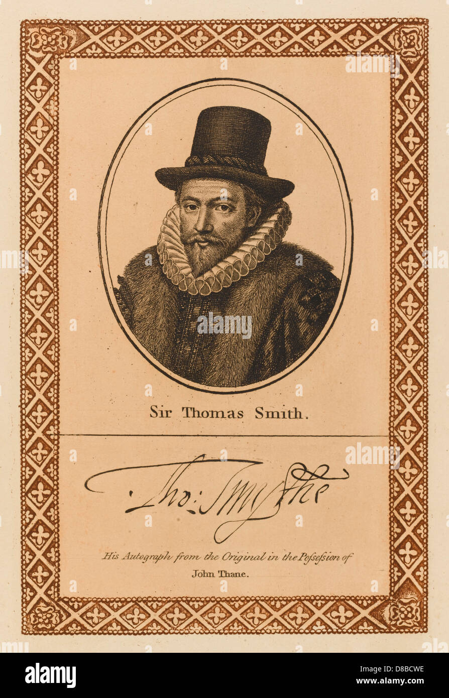 SIR THOMAS SMITH Stock Photo - Alamy