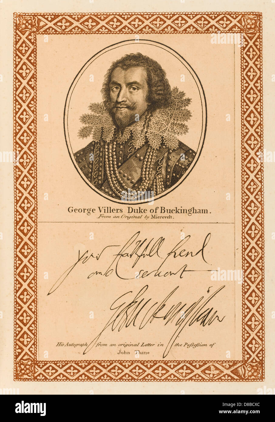 GEORGE DUKE BUCKINGHAM Stock Photo - Alamy