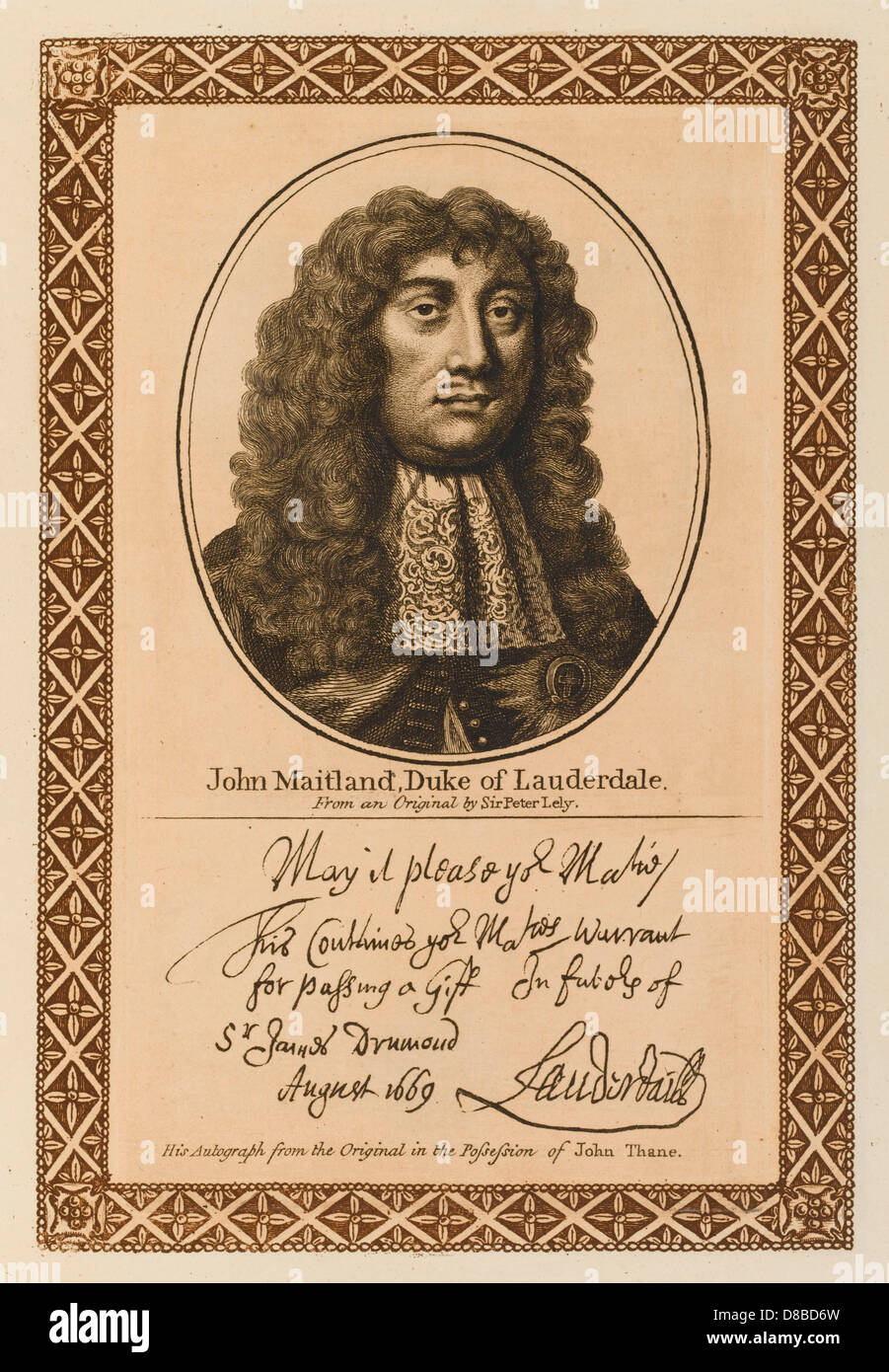 JOHN DUKE LAUDERDALE Stock Photo - Alamy