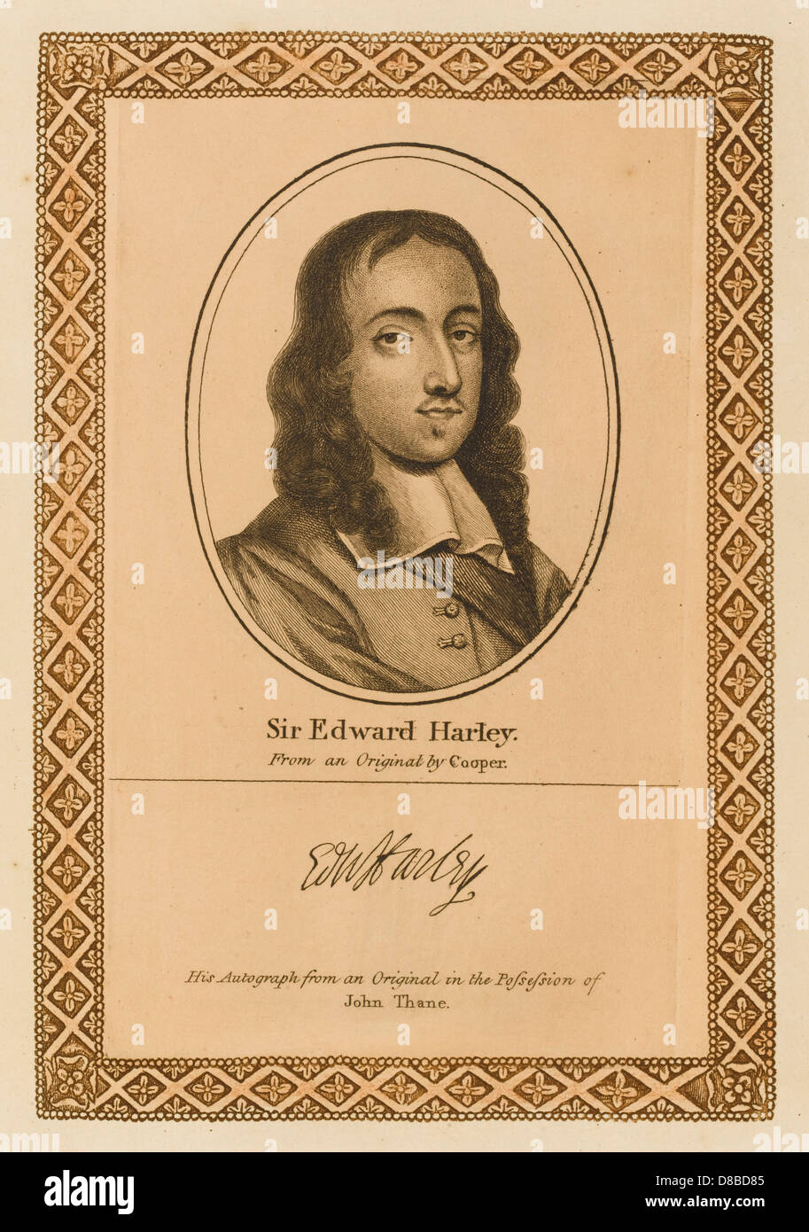 SIR EDWARD HARLEY Stock Photo - Alamy