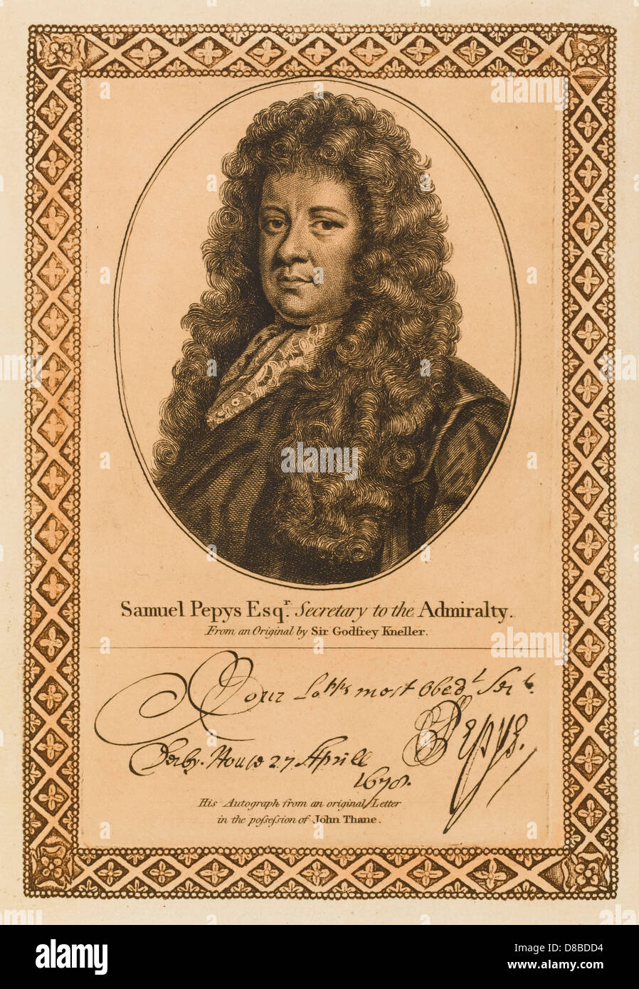 Diary of samuel pepys hi-res stock photography and images - Alamy