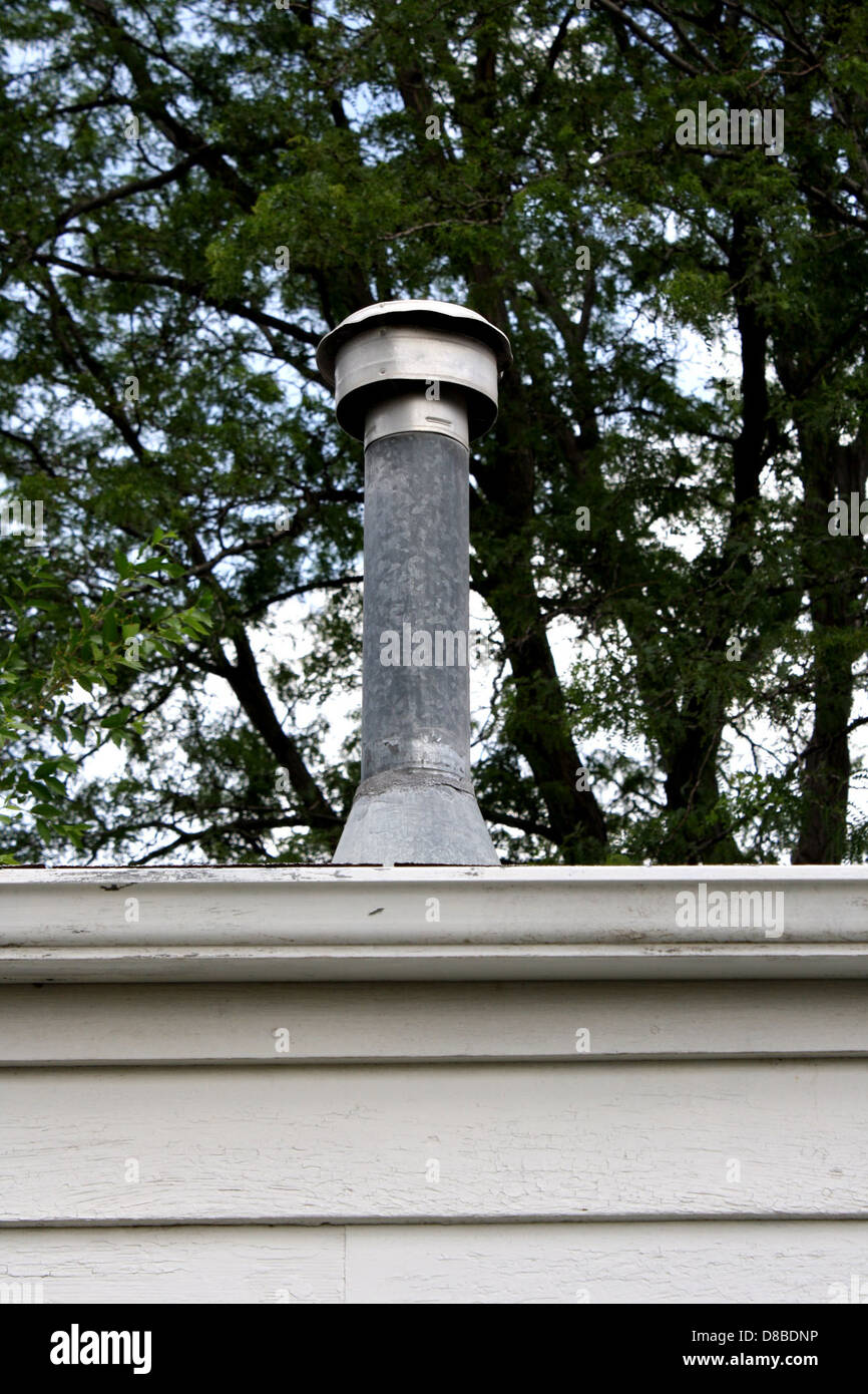 furnace roof vent or chimney Stock Photo - Alamy