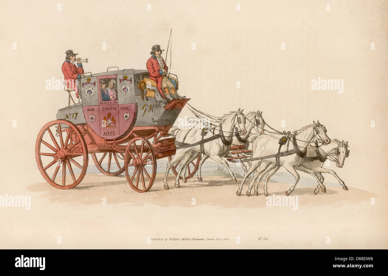 Pyne Mail Coach Stock Photo - Alamy