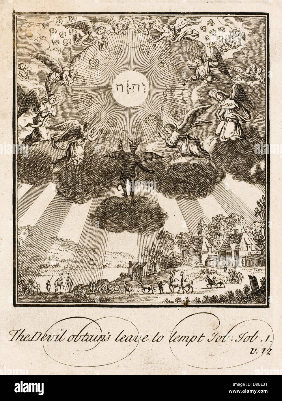 SATAN AND JOB Stock Photo - Alamy