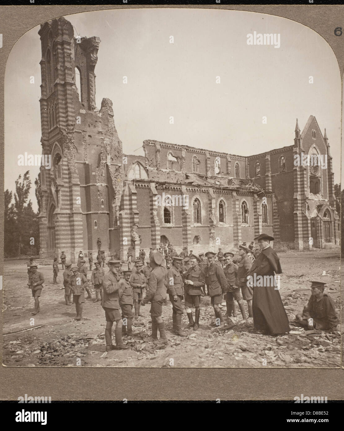 WW1 SHELL DAMAGE, FRANCE Stock Photo - Alamy