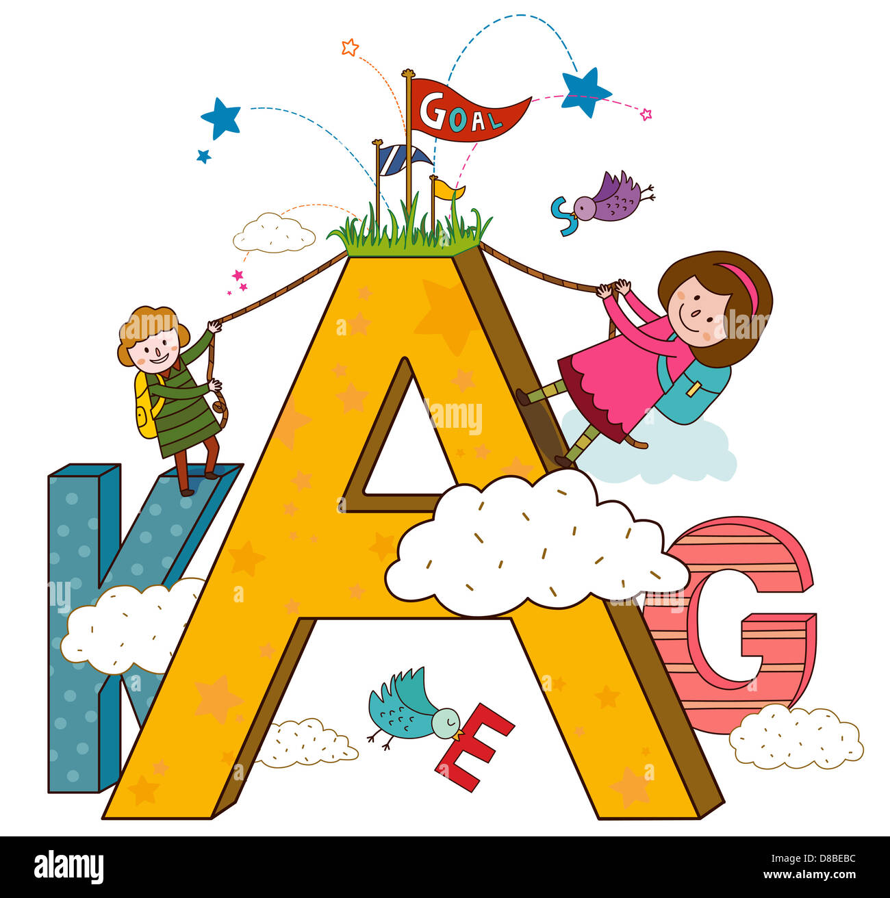 Alphabet and Hiking Stock Photo - Alamy
