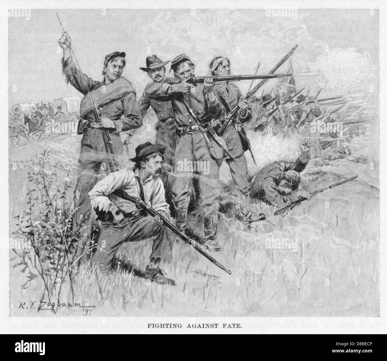 CONFEDERATES FIGHT ON Stock Photo - Alamy