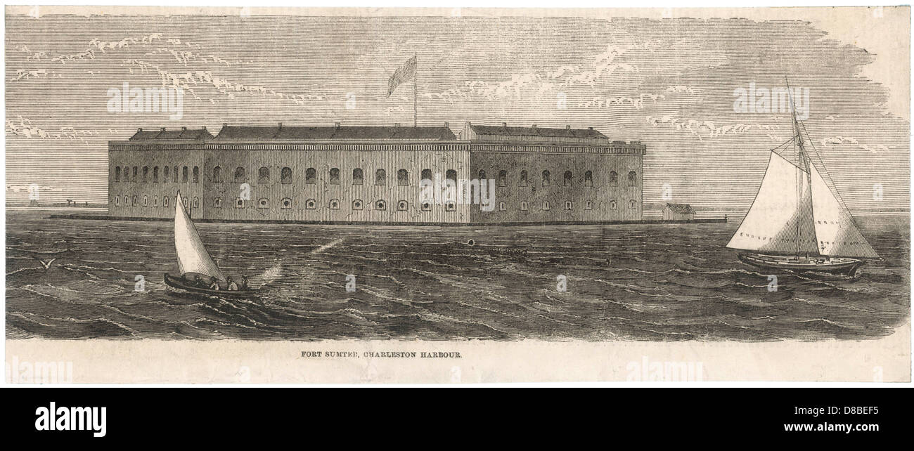 Fort sumter 1861 hi-res stock photography and images - Alamy
