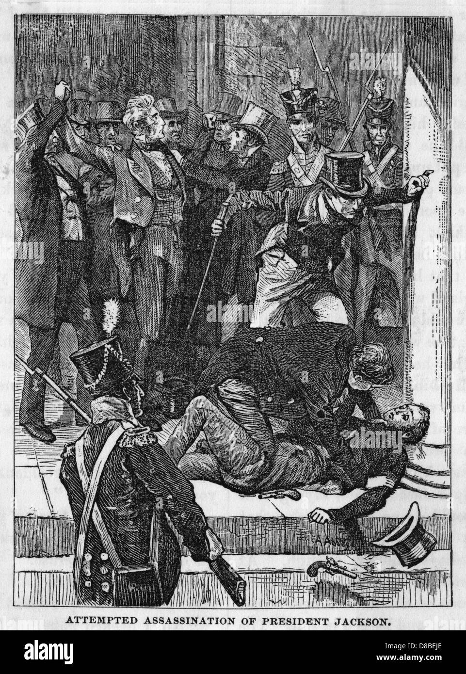 PRES. JACKSON ASSAULTED Stock Photo - Alamy