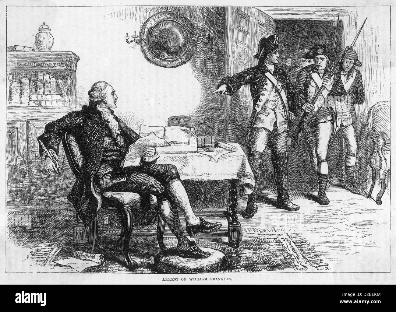 WM FRANKLIN ARRESTED Stock Photo - Alamy