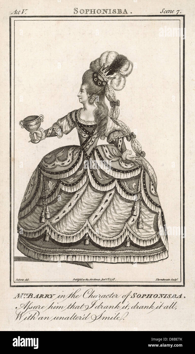 Ann Spranger Barry as Sophonisba Stock Photo - Alamy