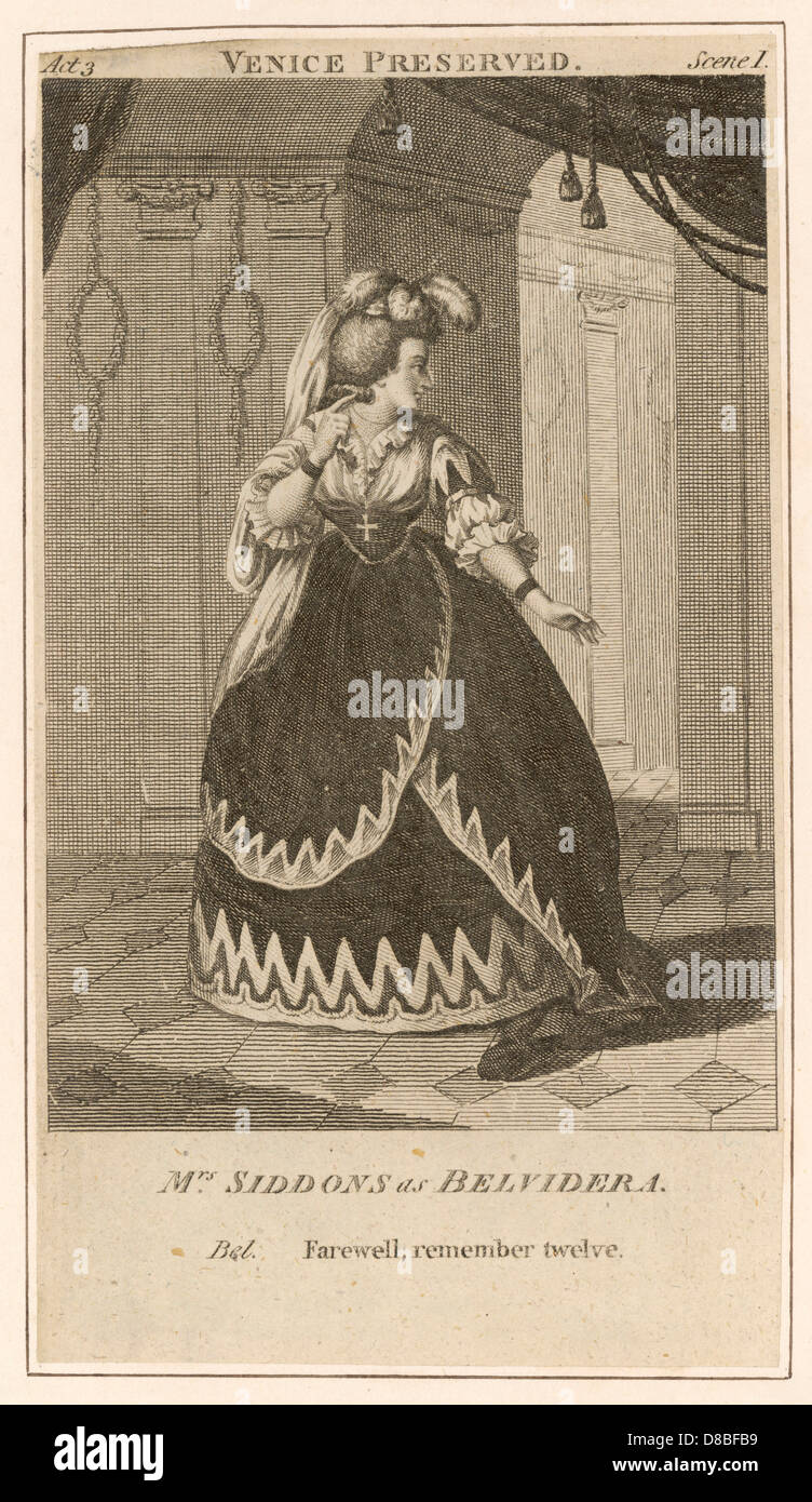 Siddons as Belvidera Stock Photo - Alamy