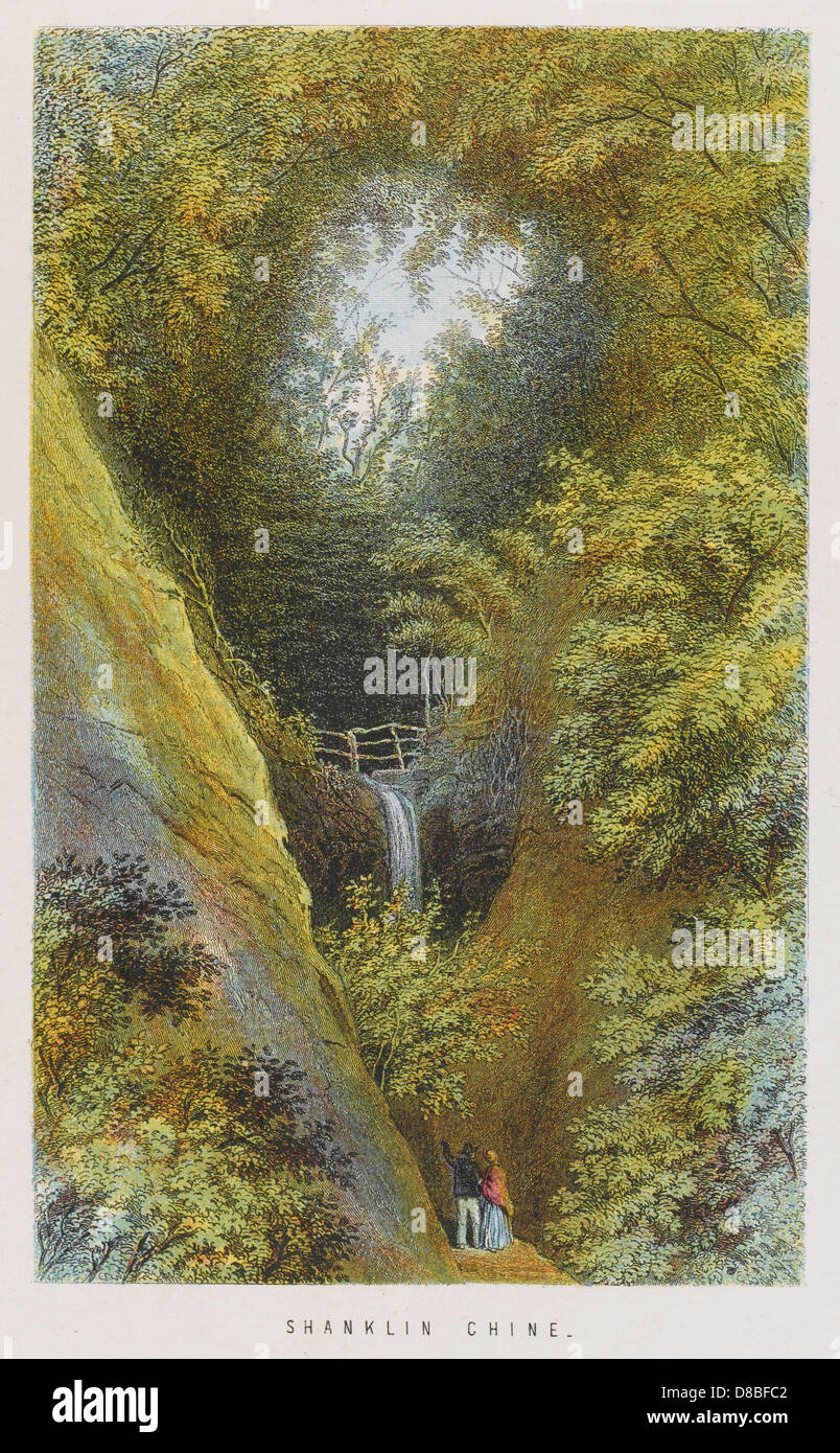 SHANKLIN CHINE I.O.W Stock Photo - Alamy