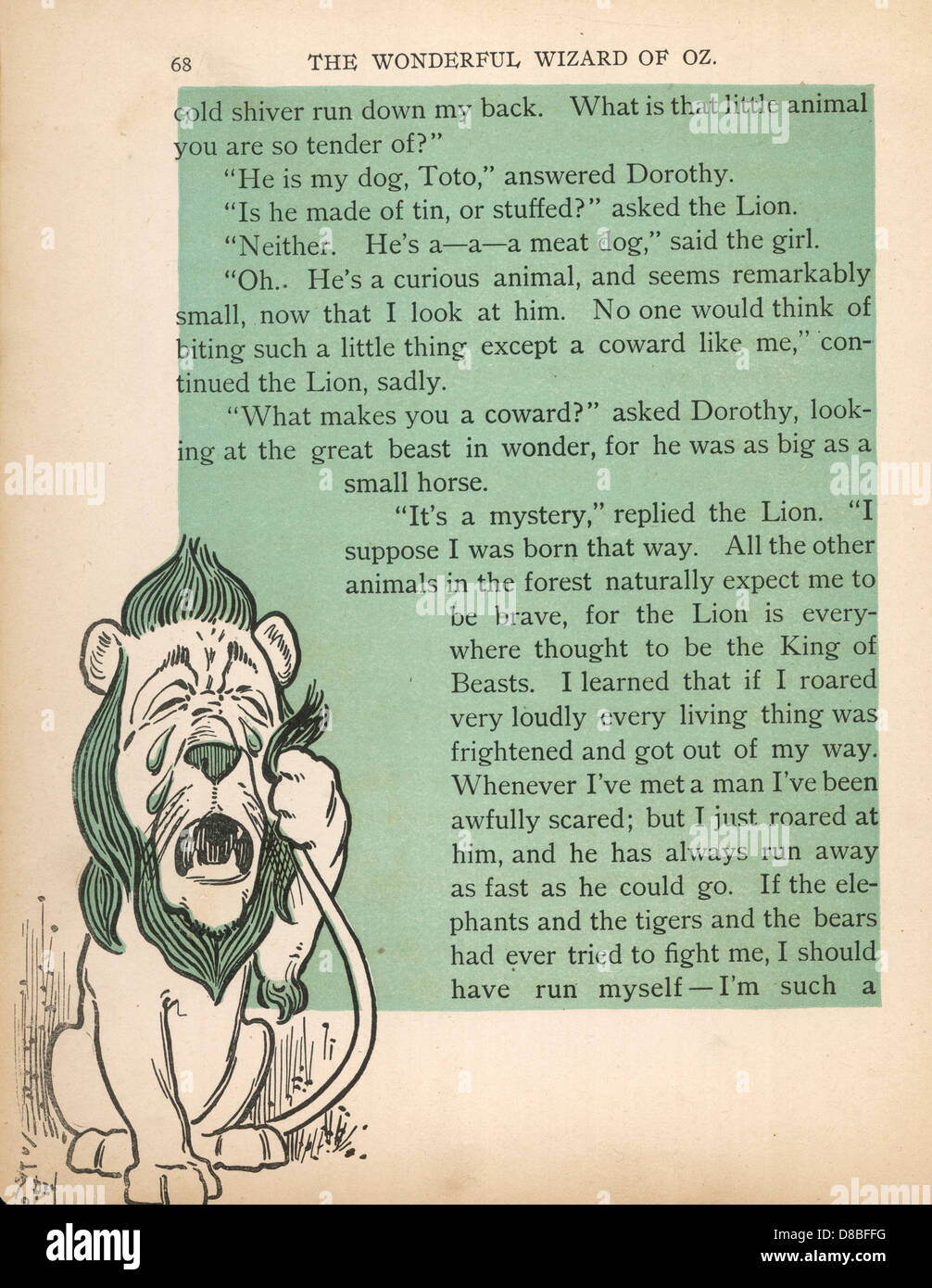 WIZARD OF OZ/LION CRYING Stock Photo - Alamy