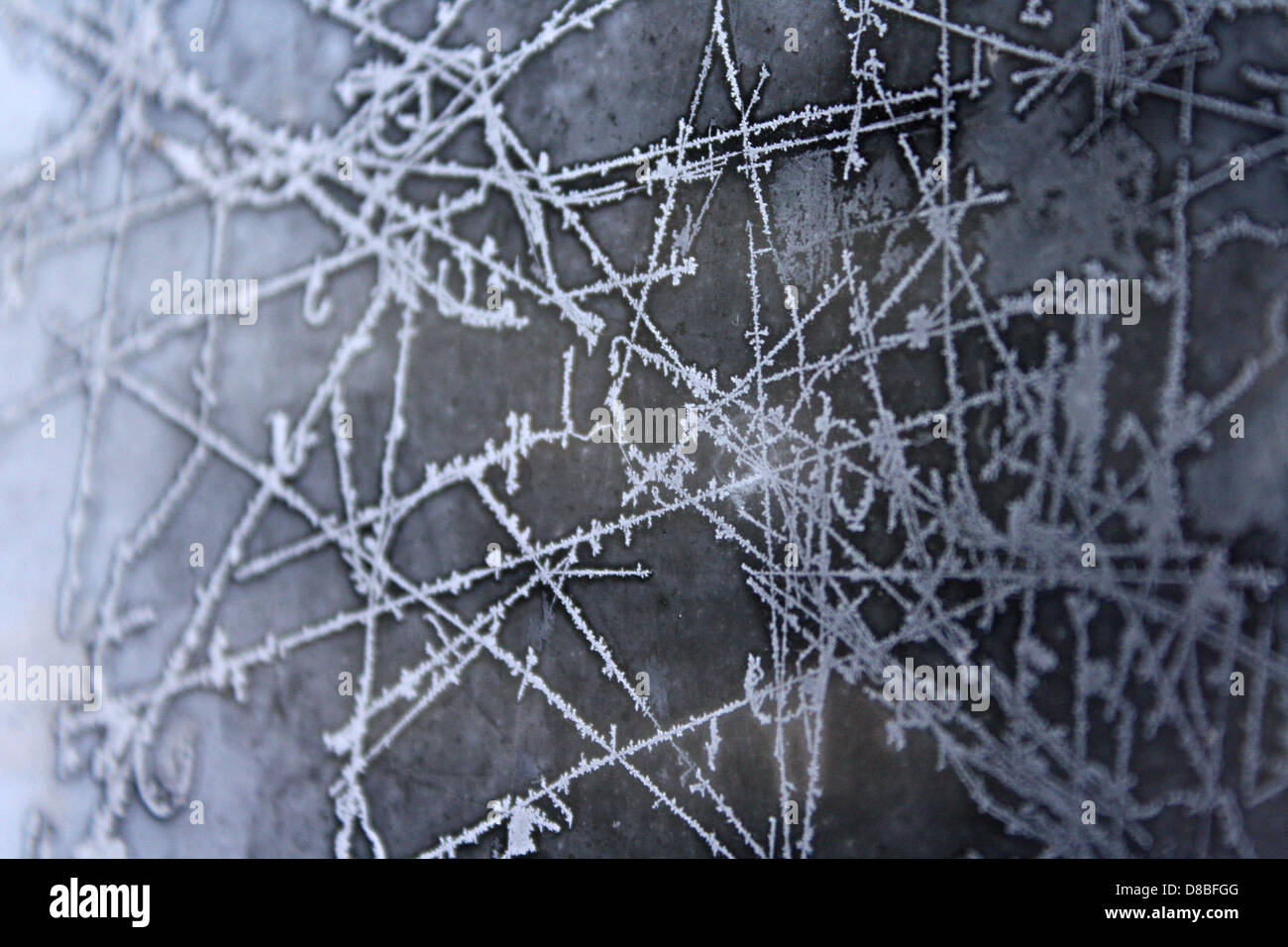 Ice crystals in window glass hi-res stock photography and images - Alamy