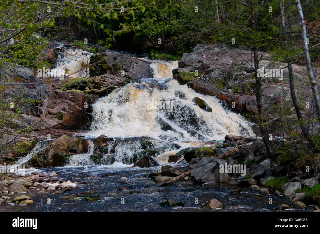 Duchesnay Falls in spring, Ontario, Canada Stock Photo - Alamy