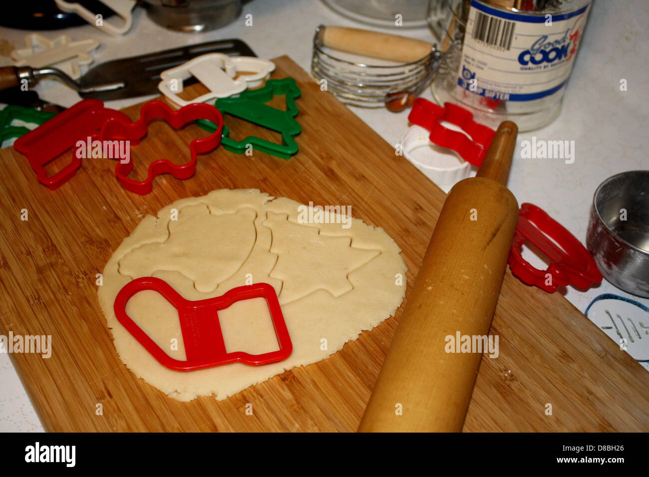 making christmas cookies Stock Photo - Alamy
