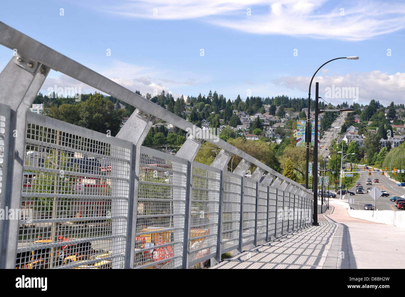 Security Fence on bridge Stock Photo - Alamy
