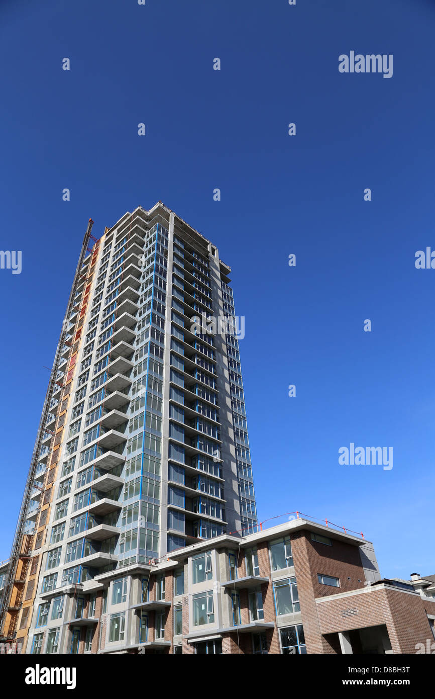 New high rise buildings with nature background Stock Photo - Alamy