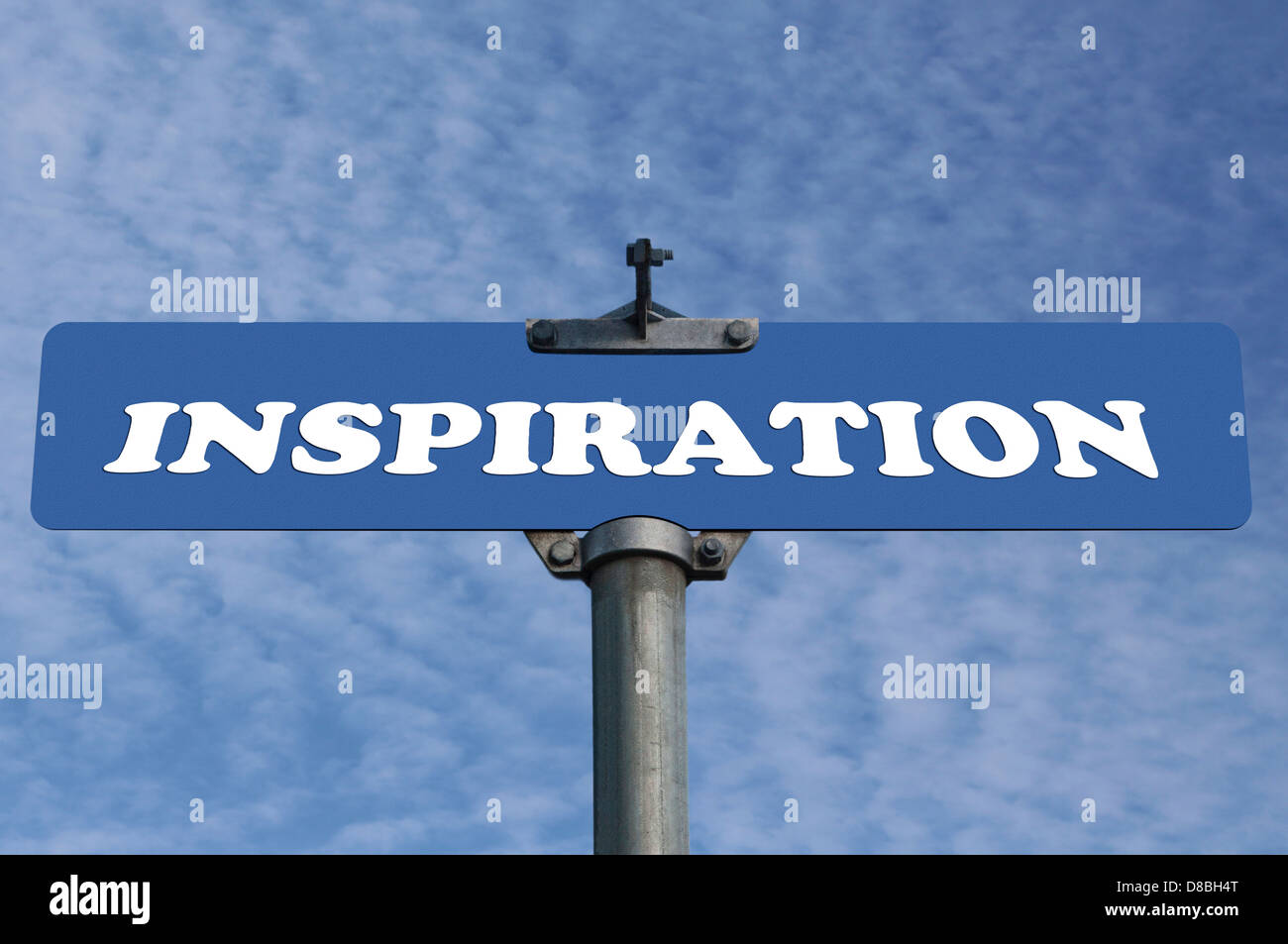 Inspiration road sign Stock Photo - Alamy