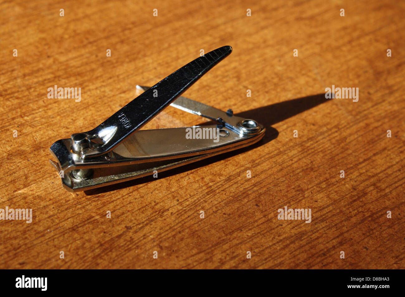 This image shows a pair of nail clippers, a common personal care tool ...