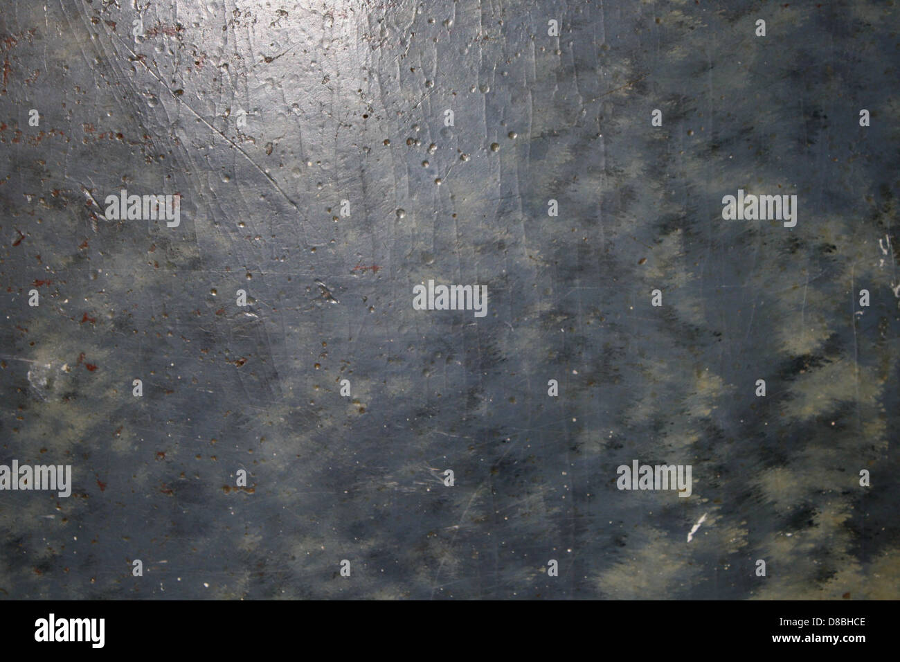 An image showing the texture of old blue linoleum, with its faded, worn ...