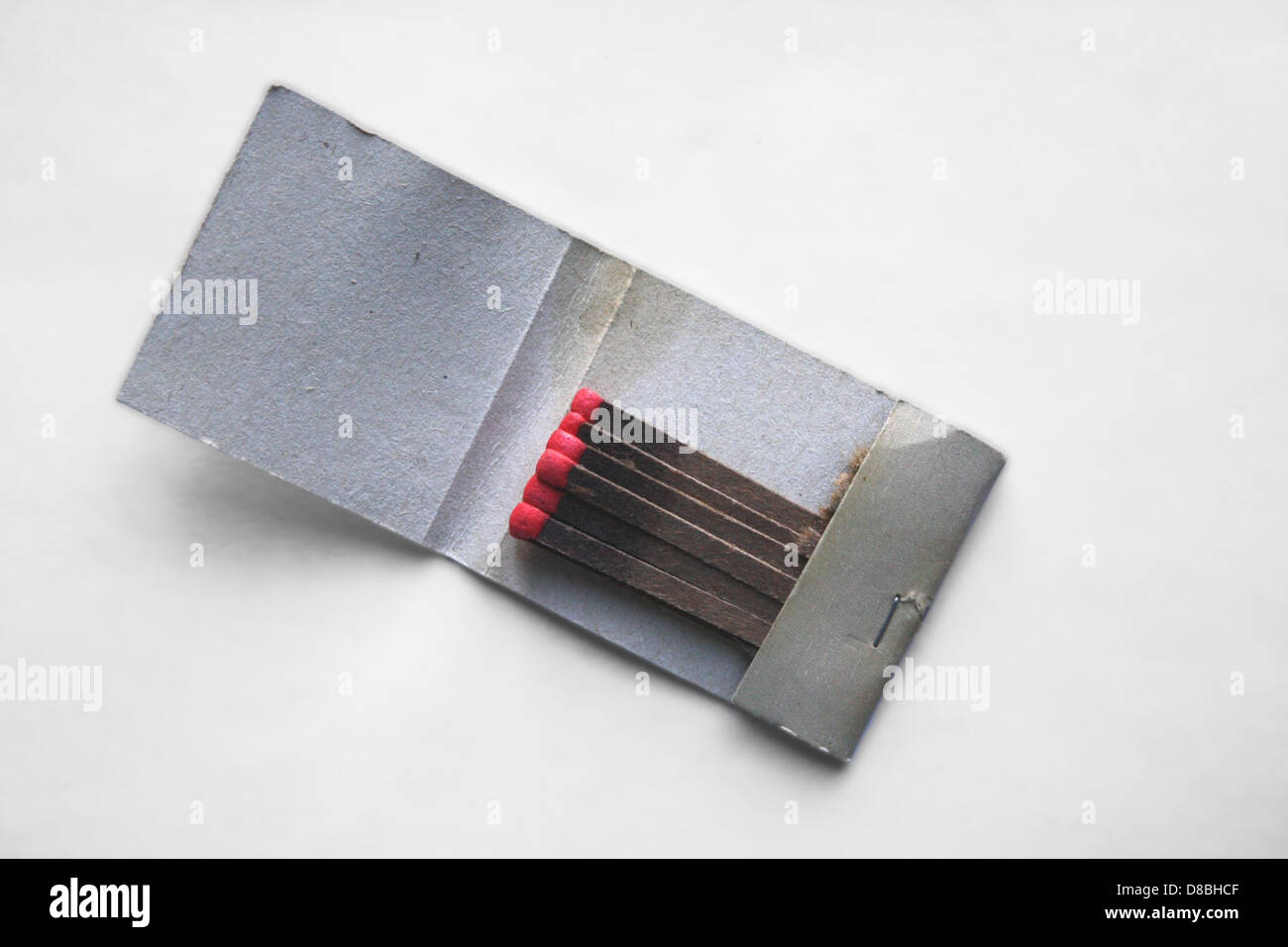 An old book of matches with a classic design. Matchbooks like this were ...