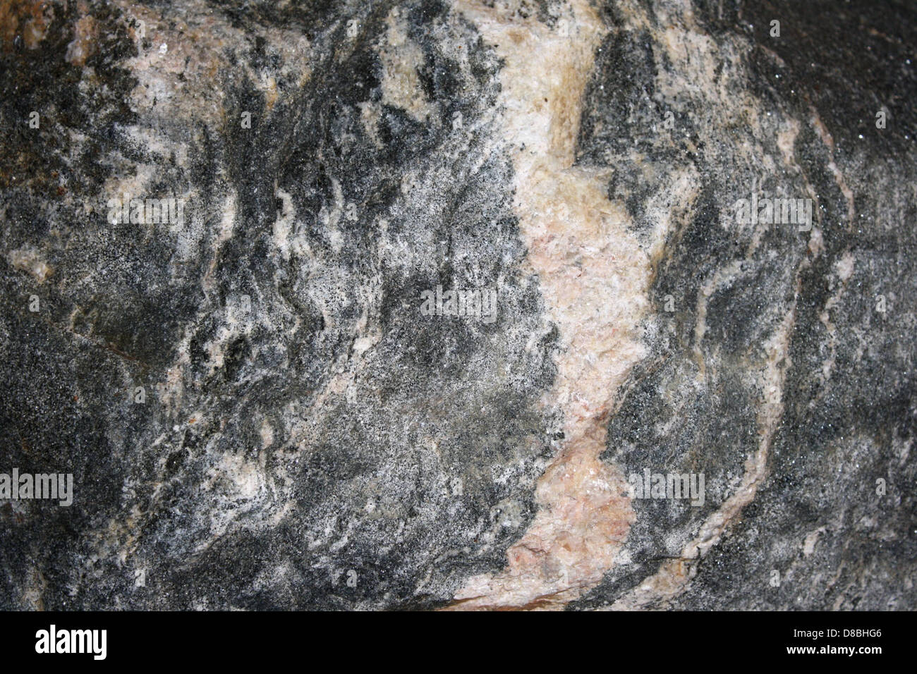 mica schist metamorphic rock texture Stock Photo - Alamy