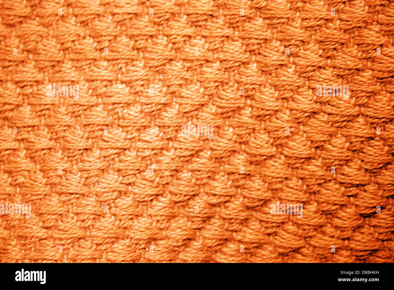 orange diamond patterned blanket close up texture Stock Photo - Alamy