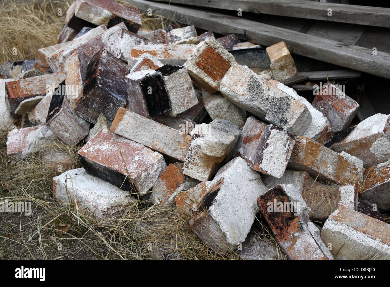 pile of old bricks Stock Photo - Alamy