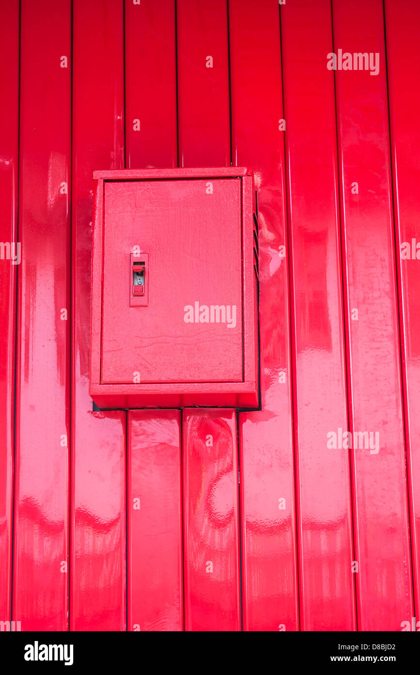 Control box of roller metal door of building Stock Photo - Alamy