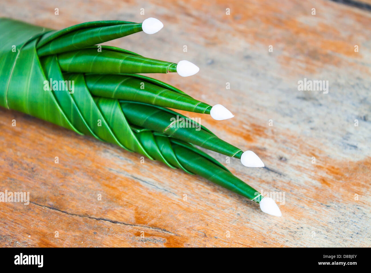Close up handmade rice offering prepare for worship Stock Photo - Alamy