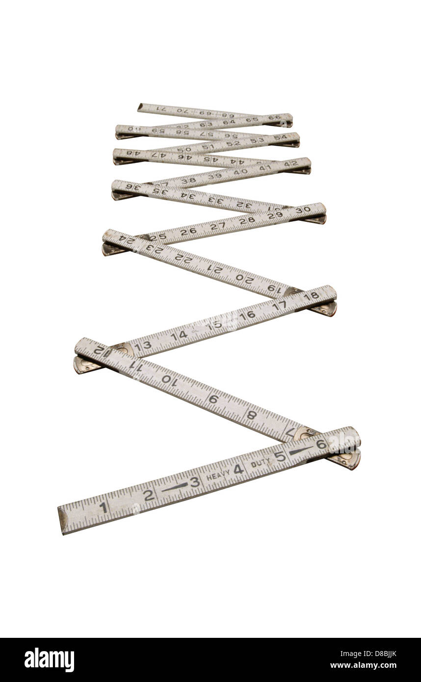 Meter stick and ruler Cut Out Stock Images & Pictures - Alamy