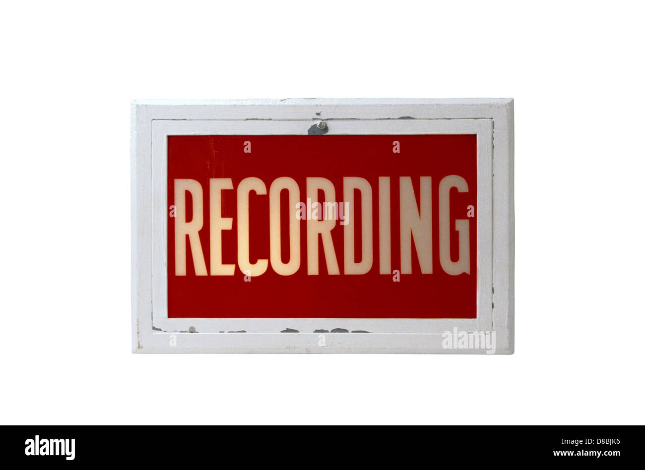 Recording studio warning light hi-res stock photography and images - Alamy