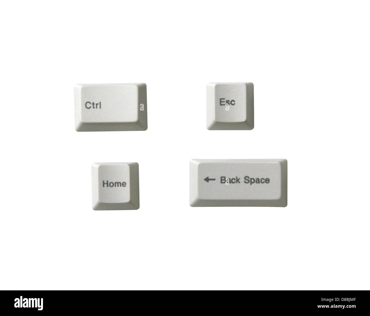 White computer keys Stock Photo - Alamy