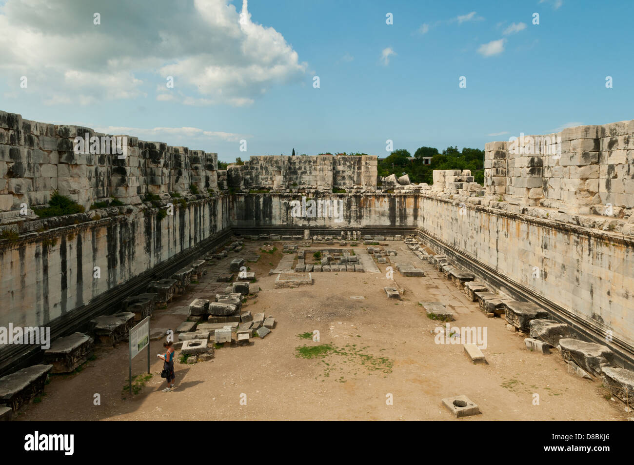 Courtyard of Temple of Apollo, Didyma, Aydin, Turkey Stock Photo - Alamy