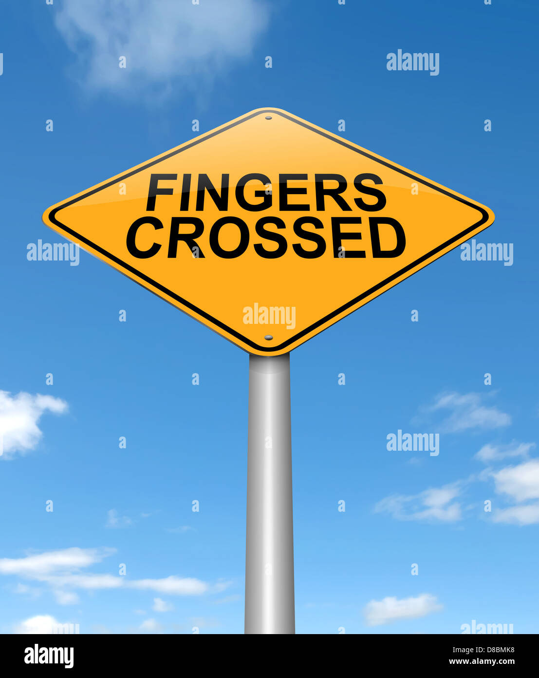 Fingers crossed concept Stock Photo - Alamy