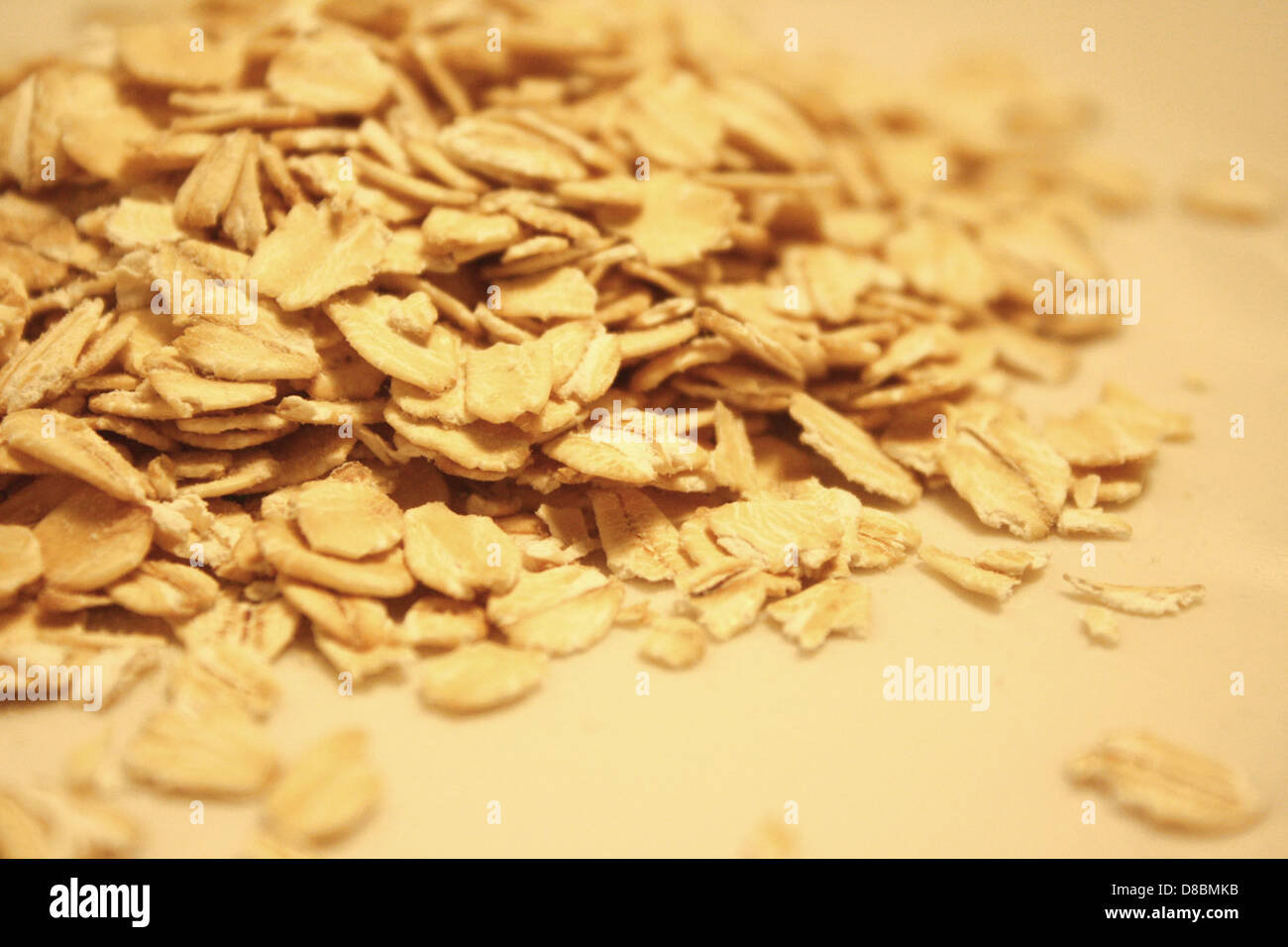 Rolled oats, a popular breakfast food, are shown in their processed ...