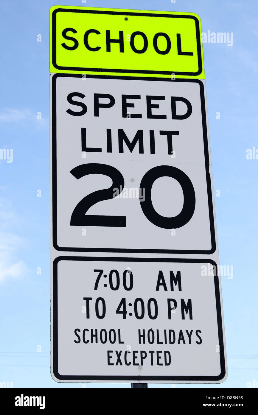 20 mph speed limit regulations hi-res stock photography and images - Alamy