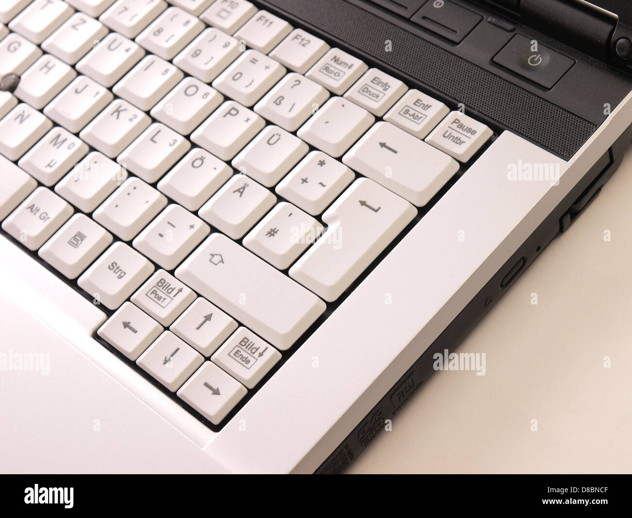 Keyboard of a notebook Stock Photo - Alamy