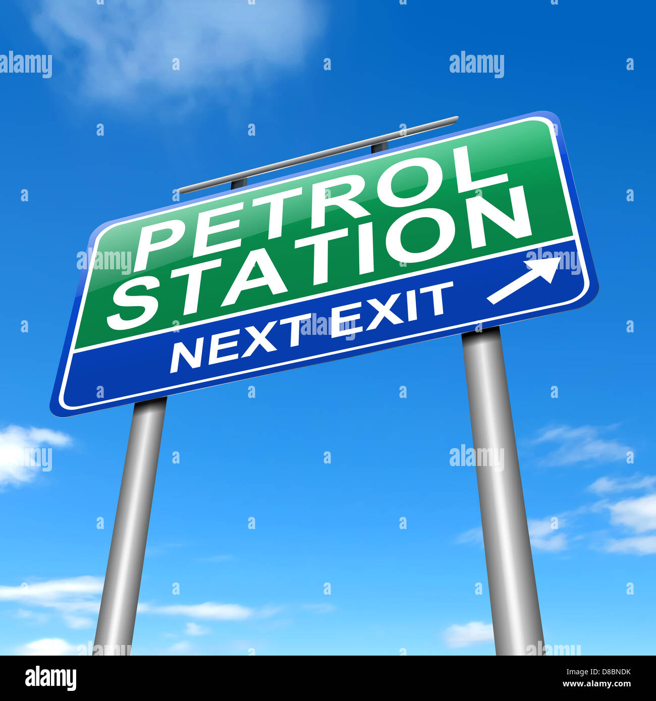 Petrol station sign Stock Photo - Alamy