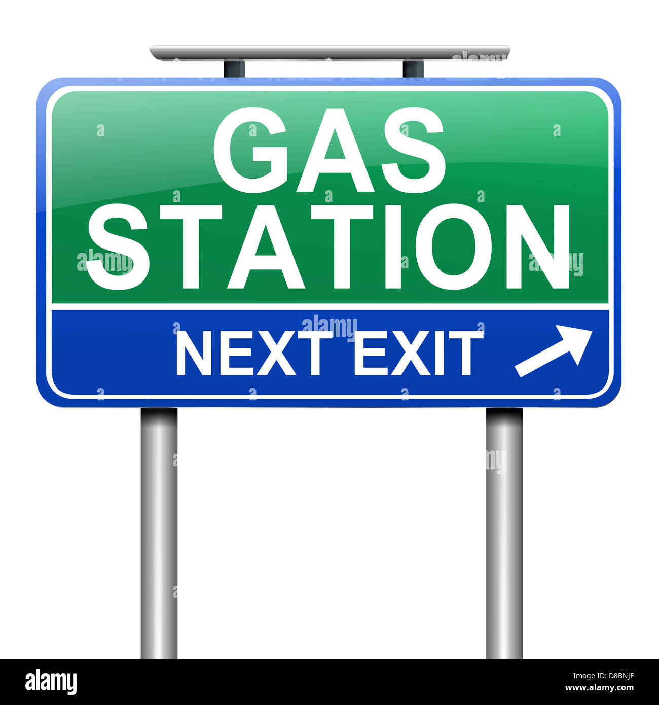 Gas station sign Stock Photo - Alamy