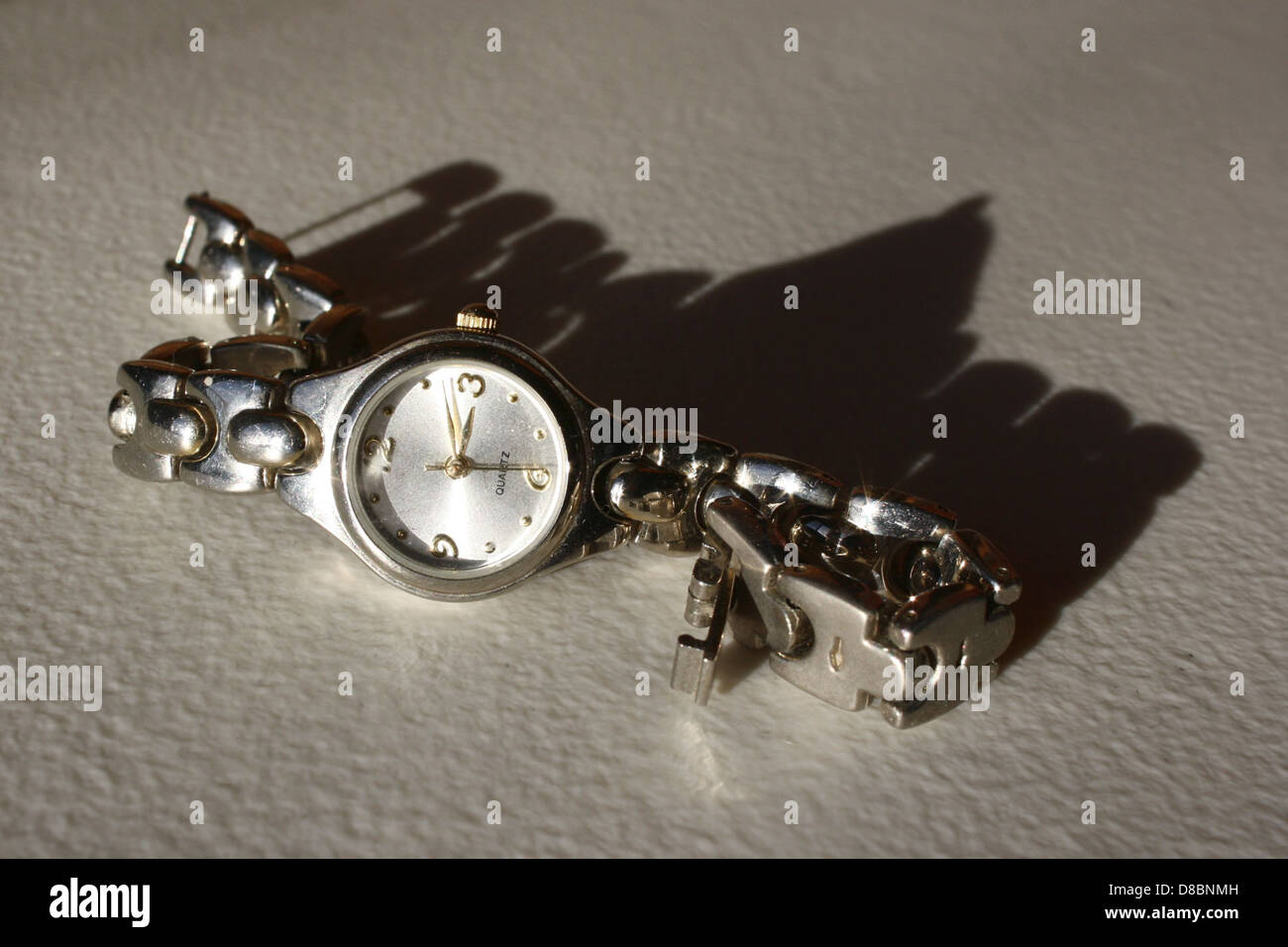 silver wrist watch Stock Photo - Alamy