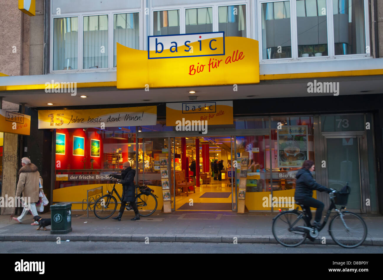Basic supermarket shop selling organic produce and products ...